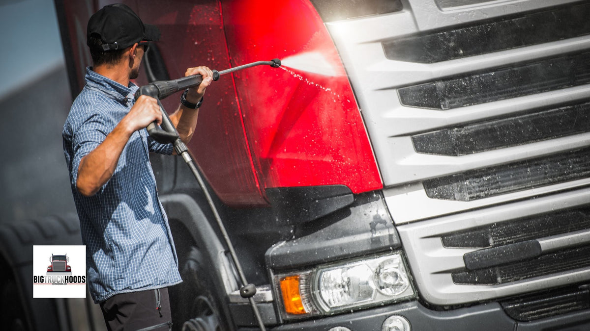 How to Keep Your Semi-Truck Clean | Big Truck Hoods