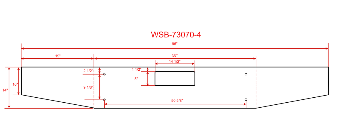 Western Star 47x / 49X Tapered Steel Chrome Bumper, Set Back Axle, 14 ...