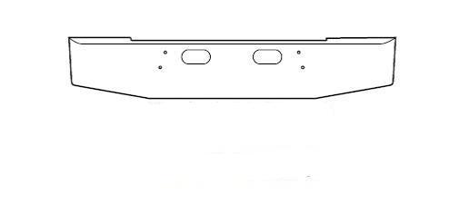 Sterling set forward axle series new aftermarket steel chrome bumper ...